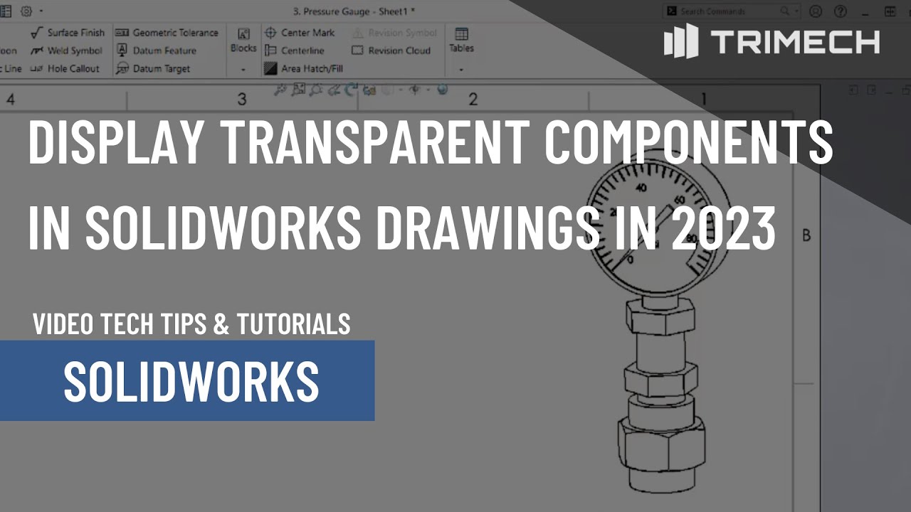 New in 2023: See Through Transparent Components in a SOLIDWORKS Drawing ...