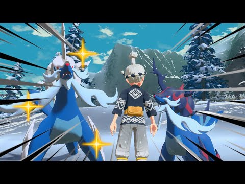 Shiny Alpha Oshawott, Dewott, and Hisuian Samurott in Pokemon Legends ...