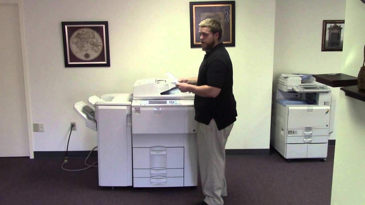 Ricoh MP 7000 210K - YouTube