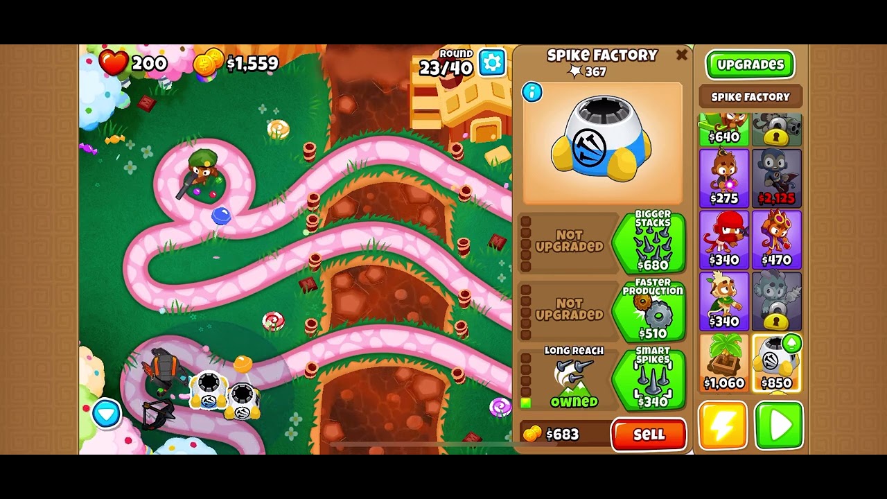 BloonsTD 6 - Candy Falls ( Beginner, Easy Mode ) - YouTube