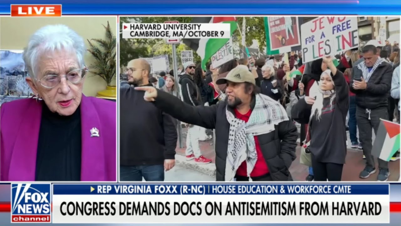 Virginia Foxx on Congress Demanding Documents on Antisemitism from ...