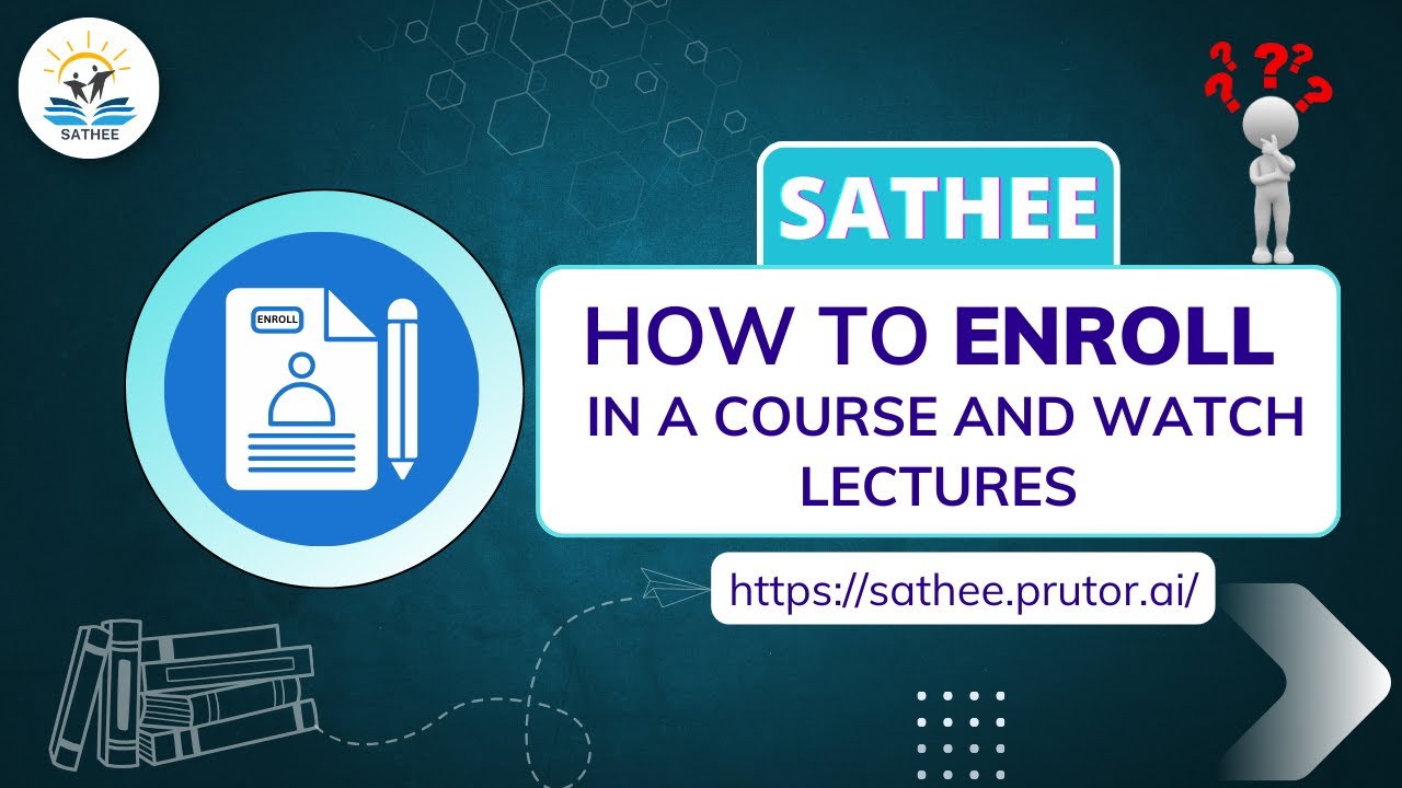 How to enroll in a course and watch the lectures - YouTube