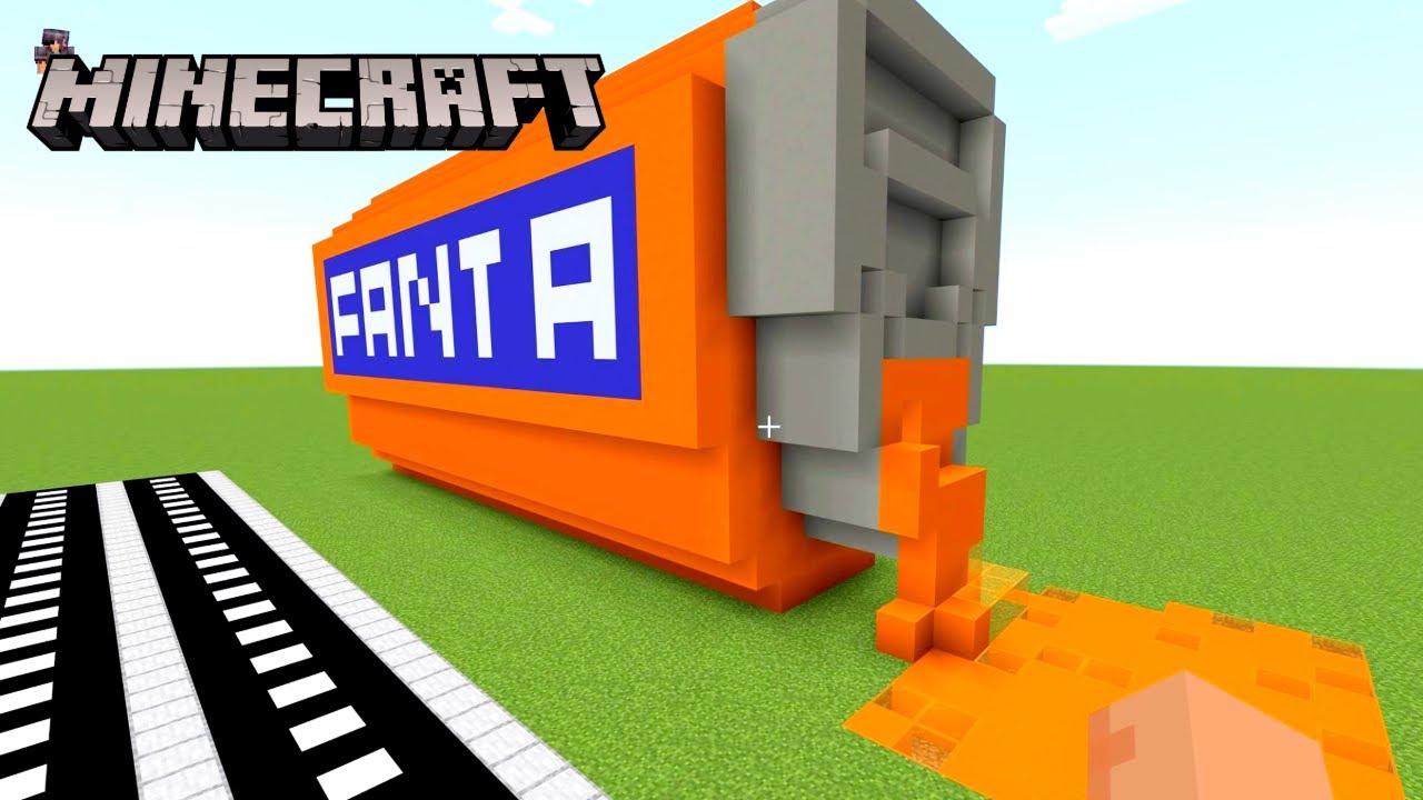 How to make a Fanta soda can in Minecraft! - YouTube