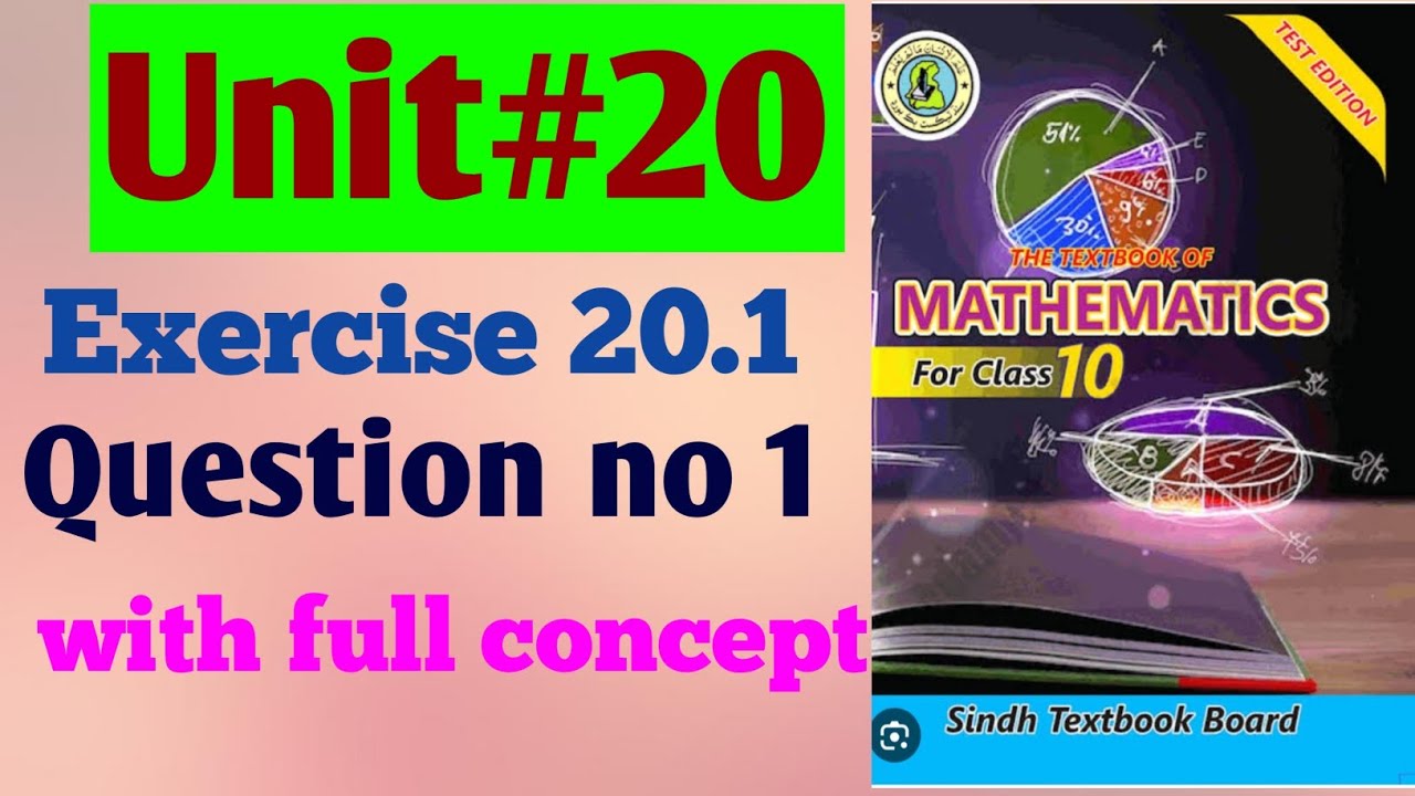CLASS#10 CHAPTER#20 EXERCISE#20.1 QUESTION#1 COMPLETE| EX 20.1 Q1 CLAS 10 #sindhboard - YouTube