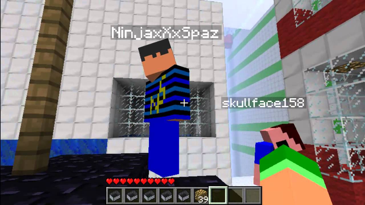 Minecraft: Mirror Edge Parkour Map w/ Skullface158 & Spaz Part 4 - YouTube