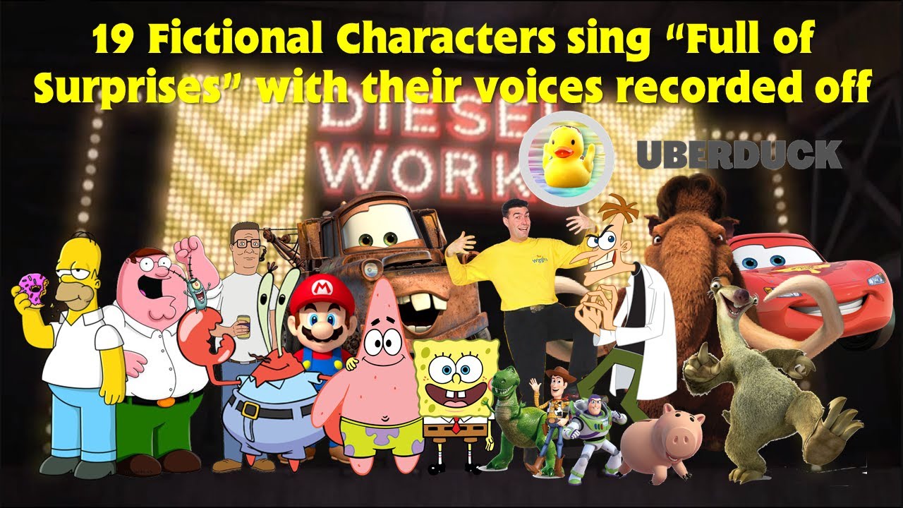 18 Fictional Characters sing "Full of Surprises" (Uberduck AI cover ...