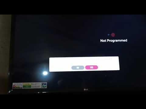 LG Tv Not Programmed Problem Solution - YouTube