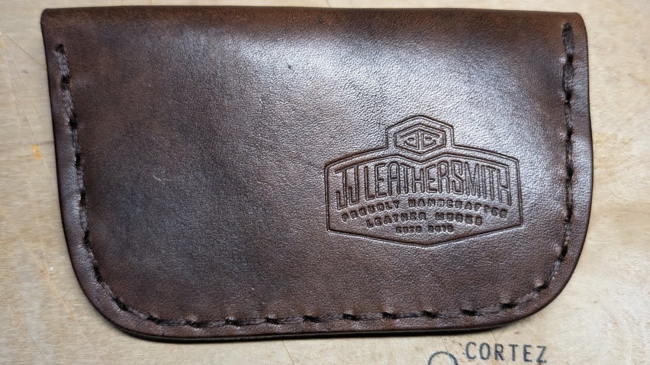 JJ Leathersmith The Rogers Mid Sized Pouch Card Case Oldis Road Leather ...