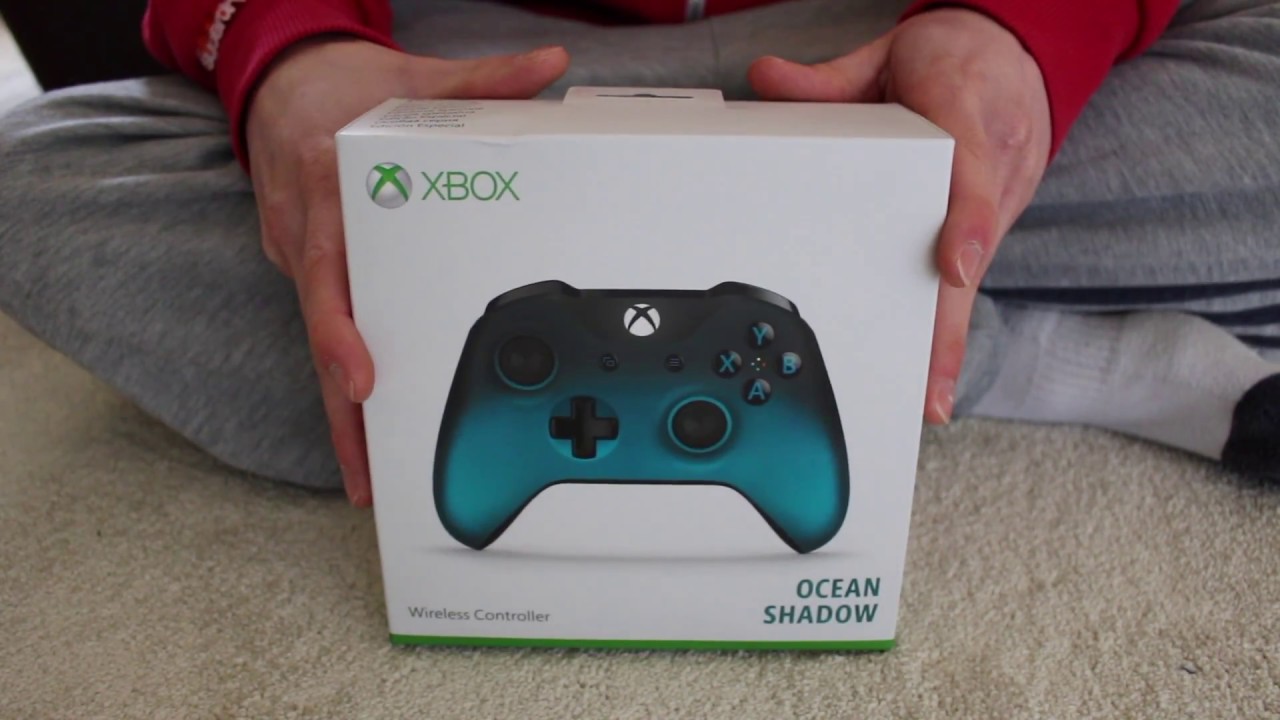 Xbox One Ocean Shadow Controller Unboxing - YouTube