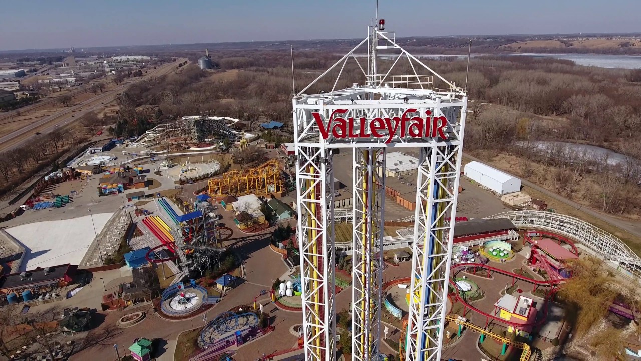 Valleyfair Wild Thing Drone View 4K - YouTube