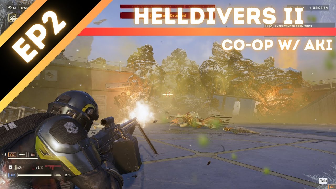 Let's Play HELLDIVERS 2 (Co-Op W/ Aki [BLIND]) - Episode 2 - YouTube