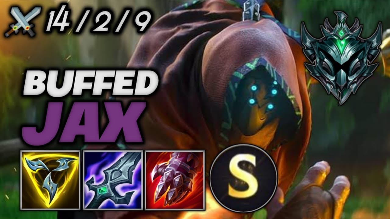 WILD RIFT JAX : BUFFED PATCH 3.4b ?? S RATING GAMEPLAY | BEST BUILD ...