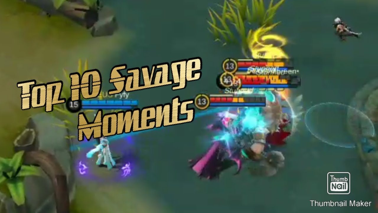 MOBILE LEGENDS TOP 10 BEST SAVAGE MOMENTS | Satisfying Savage Moments ...