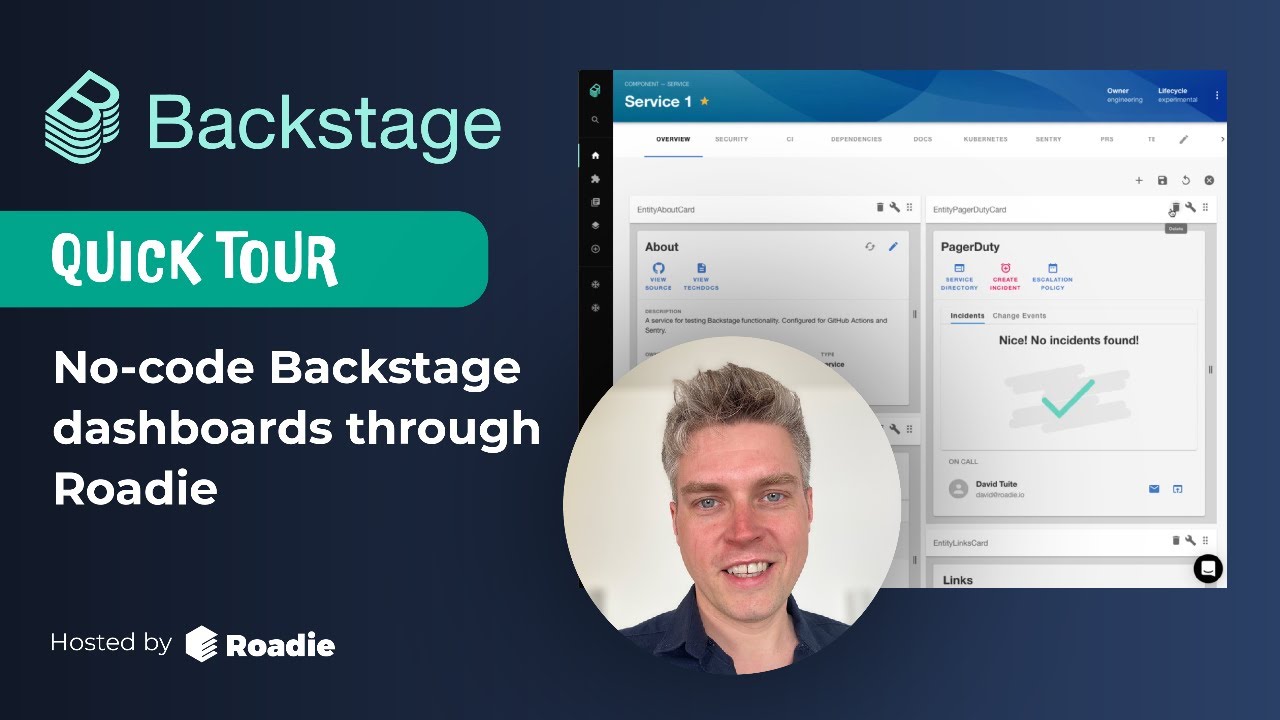 Spotify Backstage: No-code integrations through Roadie - YouTube