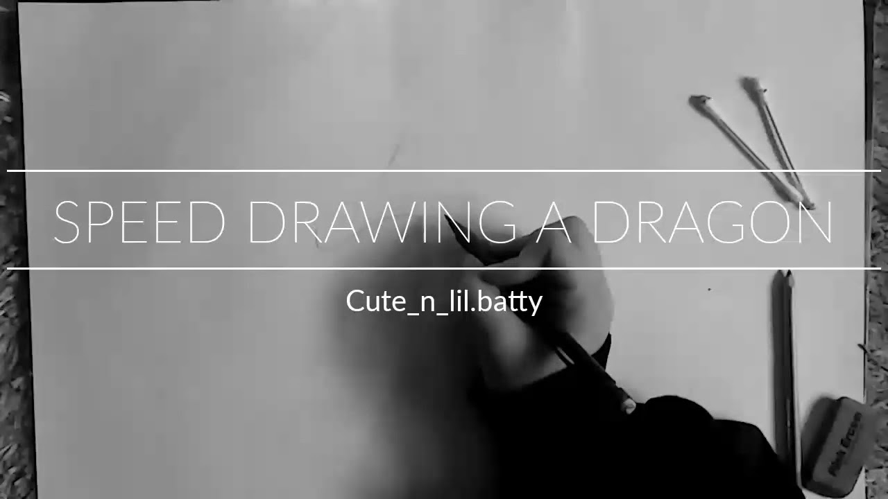 Speed drawing a Dragon - YouTube