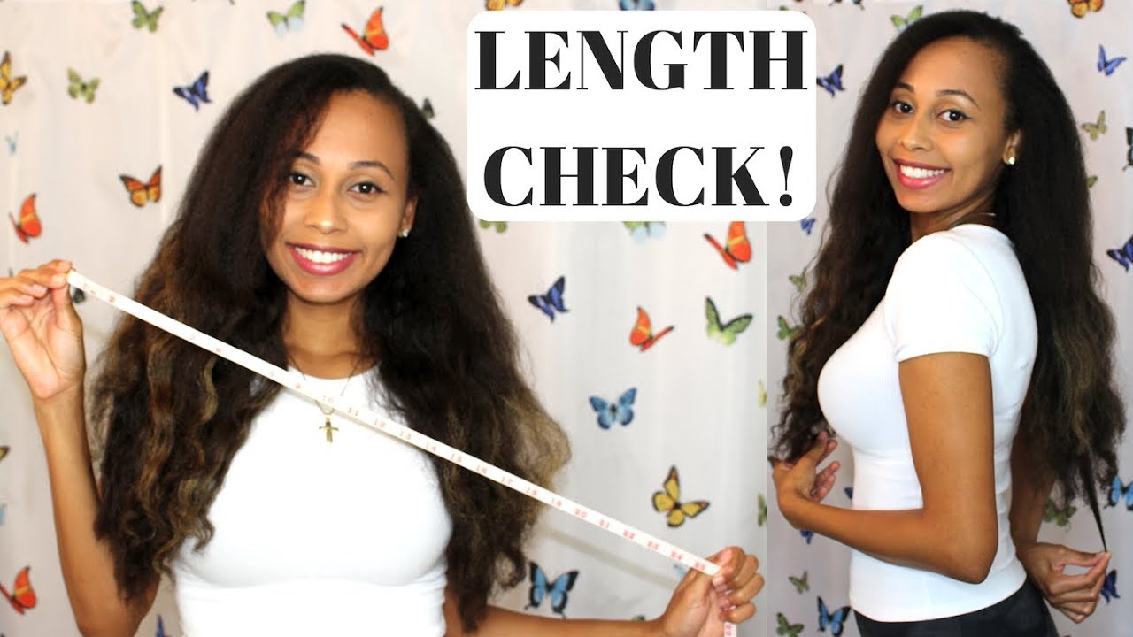 NATURAL HAIR | LENGTH CHECK! THE LONGEST MY HAIR HAS BEEN! - YouTube
