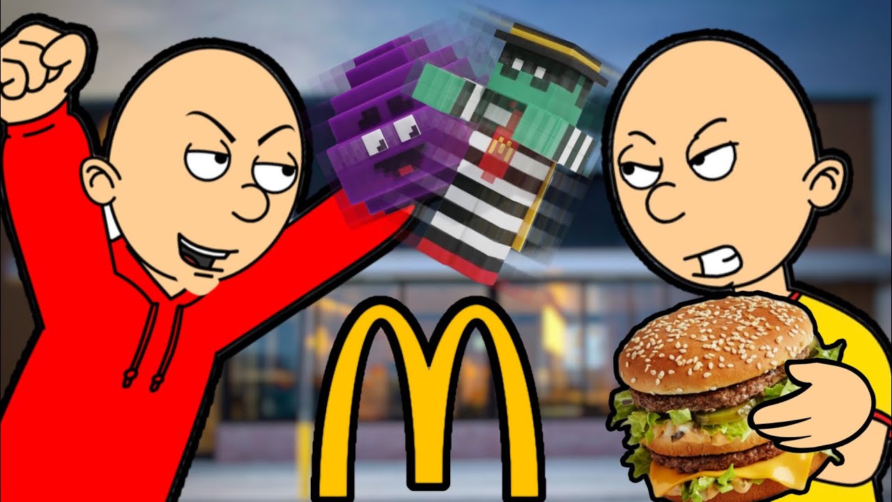 Evil Caillou Misbehaves at McDonald's/Arrested/Grounded - YouTube