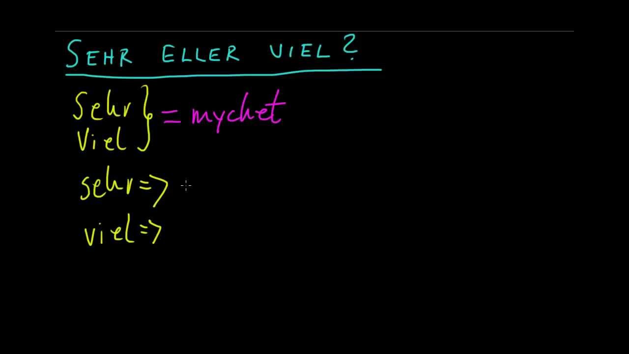 Ty 2/3/4: sehr eller viel - YouTube