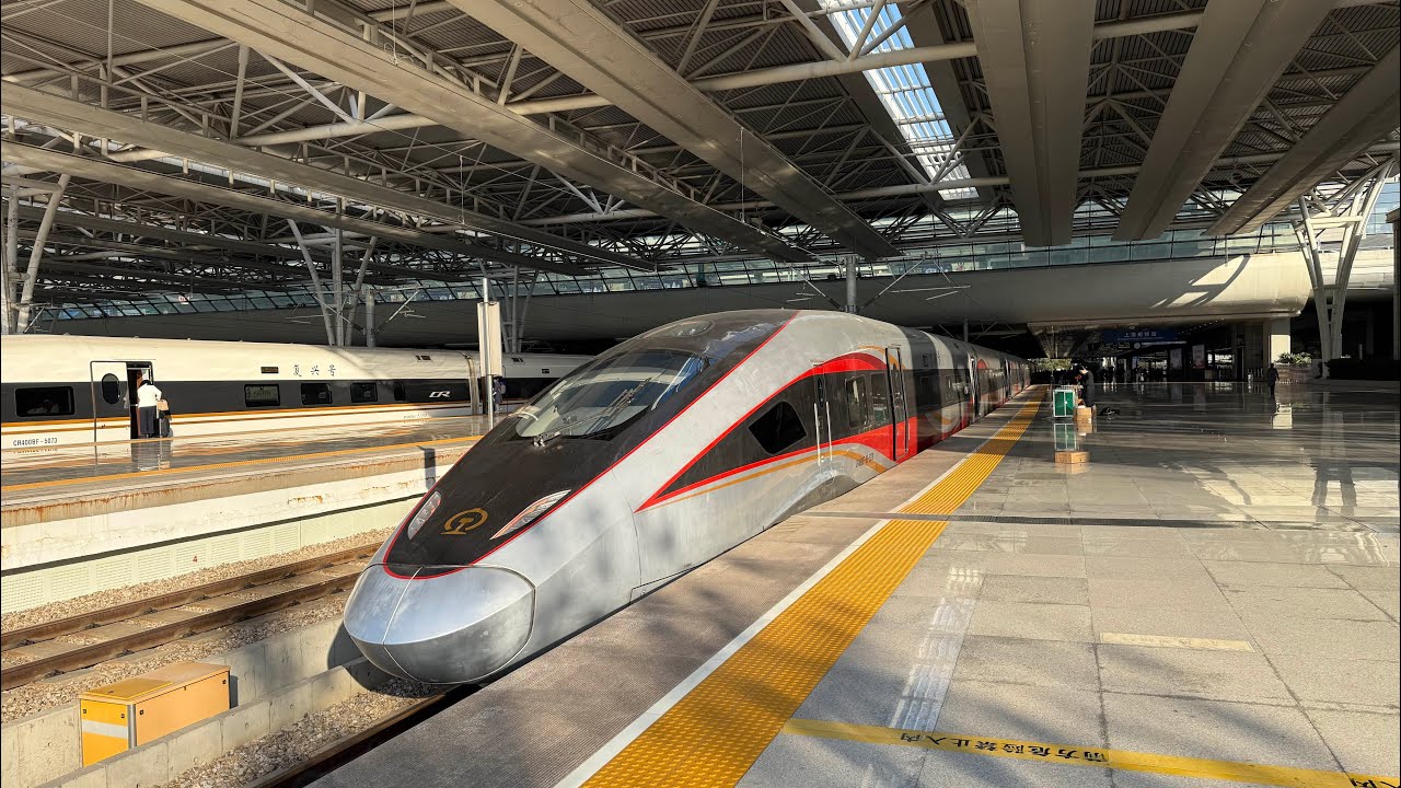 [2024年上海之旅](6)[快閃南京](1)[首試京滬高鐵、超長編組智動][350km/h時速初體驗][400訂閱致謝][右側展望]上海鐵路局CR400BF-BS-5278@G8 上海虹橋 ...