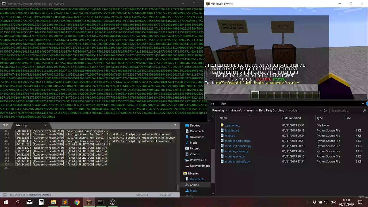Third Party Scripting in Vanilla Minecraft 1.14/1.15 - YouTube