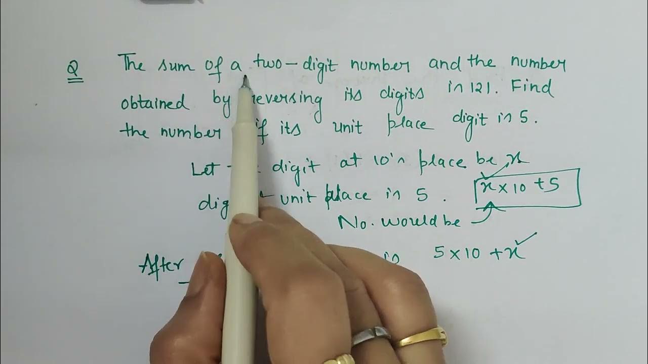 Sum Of A Two Digit No And The Number Obtained By Reversing It S Digits Is 121 Comforturmaths