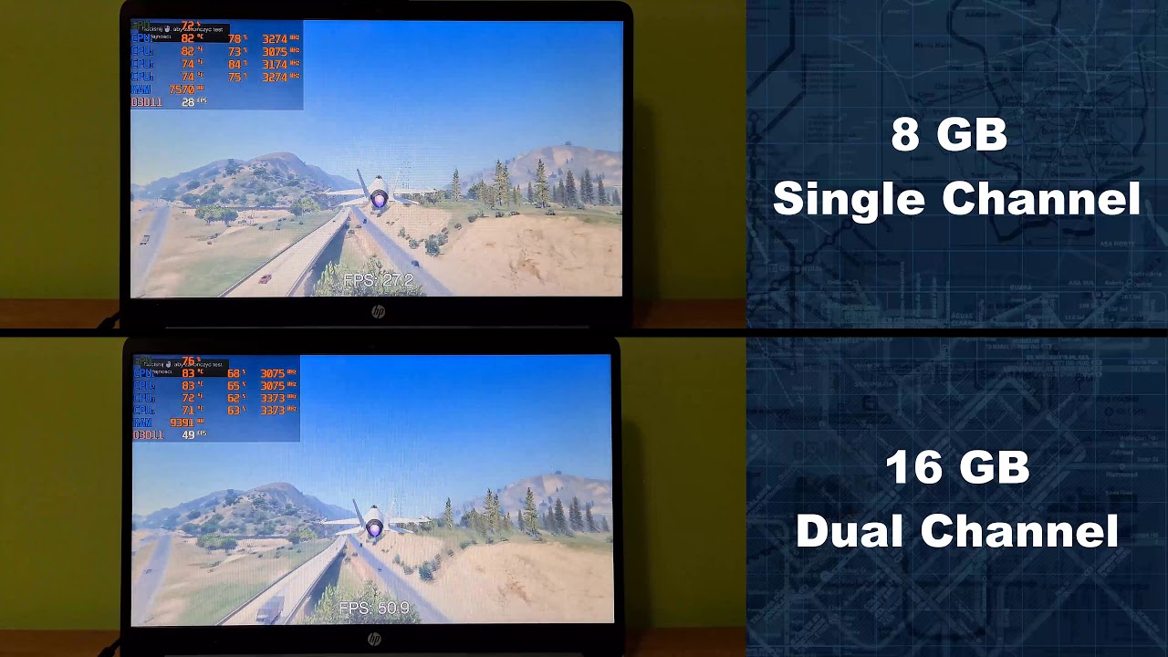 Intel UHD G1 + i3 1005G1 (Single Channel 8GB vs Dual Channel 16GB ...