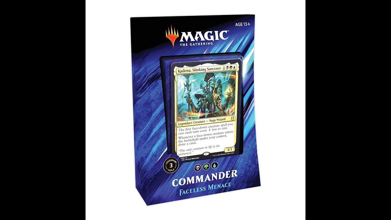 Unboxing Commander 2019 Faceless Menace - YouTube