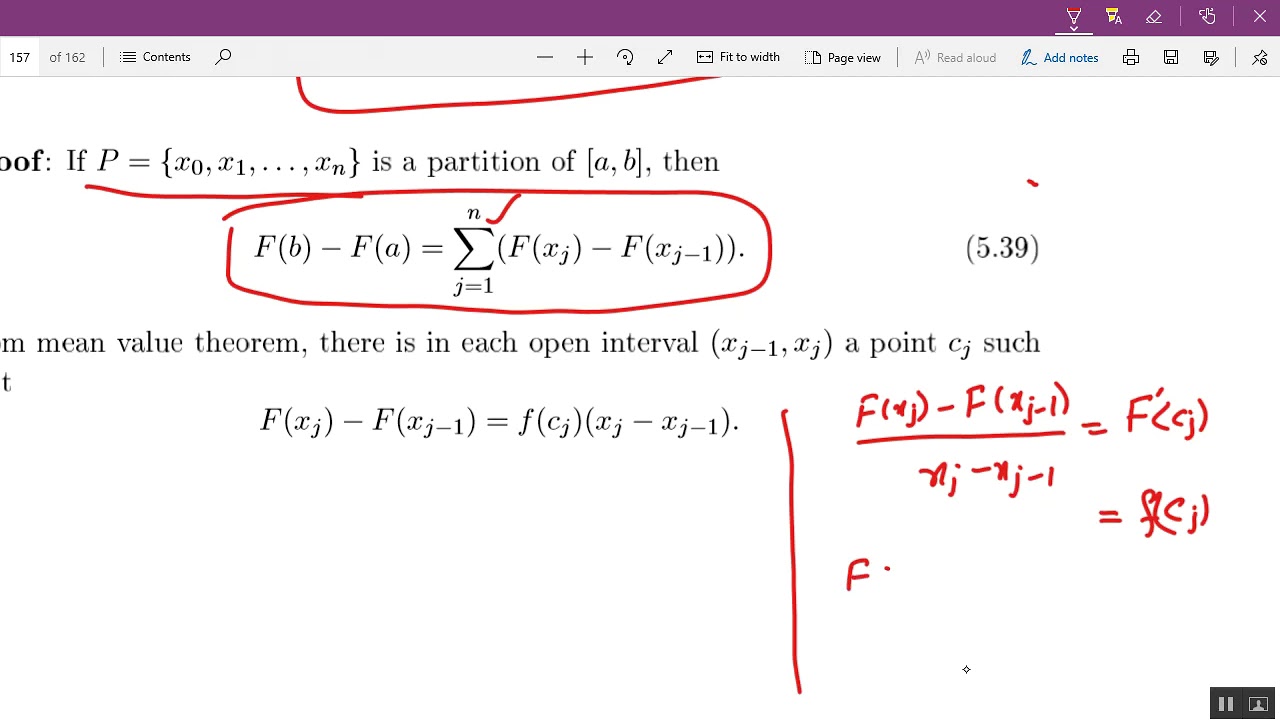 Fundamental Theorem of integral Calculus - YouTube