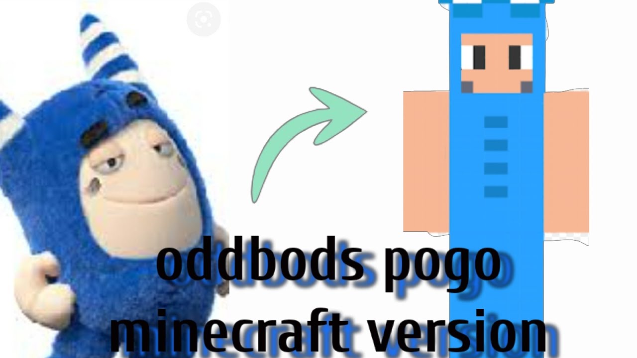 oddbods | oddbods Normal pogo as minecraft pogo building | pogo ...