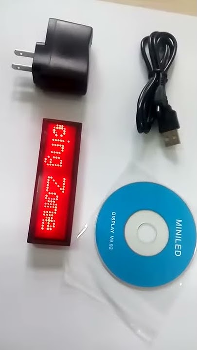 Programmable LED digital scrolling message display - YouTube