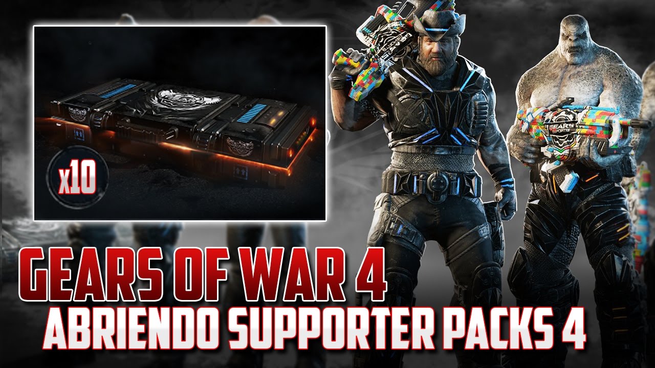 Gears of War 4 | Abriendo 10 Supporter Packs 4 "ÉPICO" - YouTube