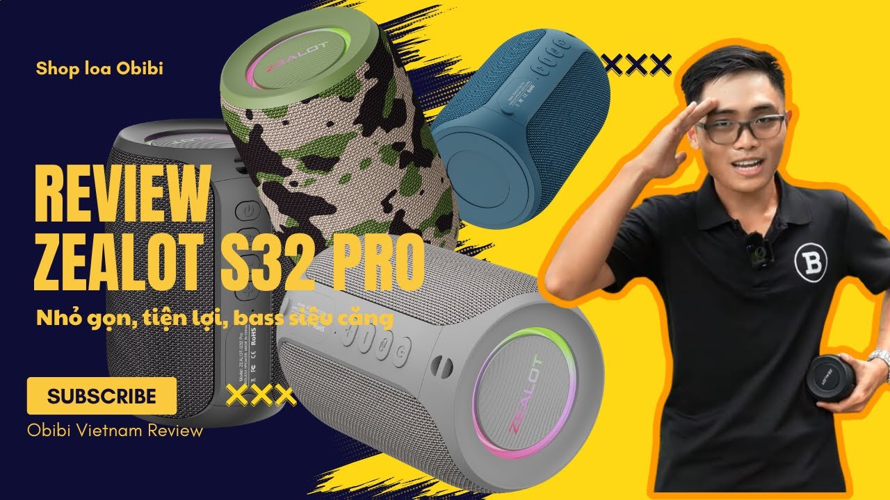Review loa Bluetooth Zealot S32 Pro | OBIBI Việt Nam Review - YouTube