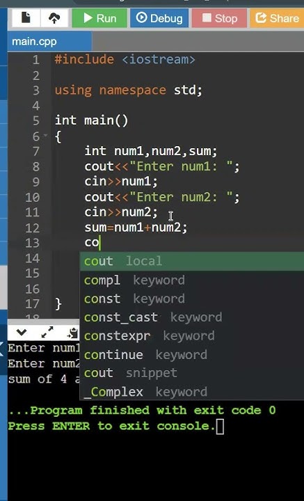 Adding Two Numbers In Cpp Shorts Asmrprogramming Coding Asmr Youtube 2470