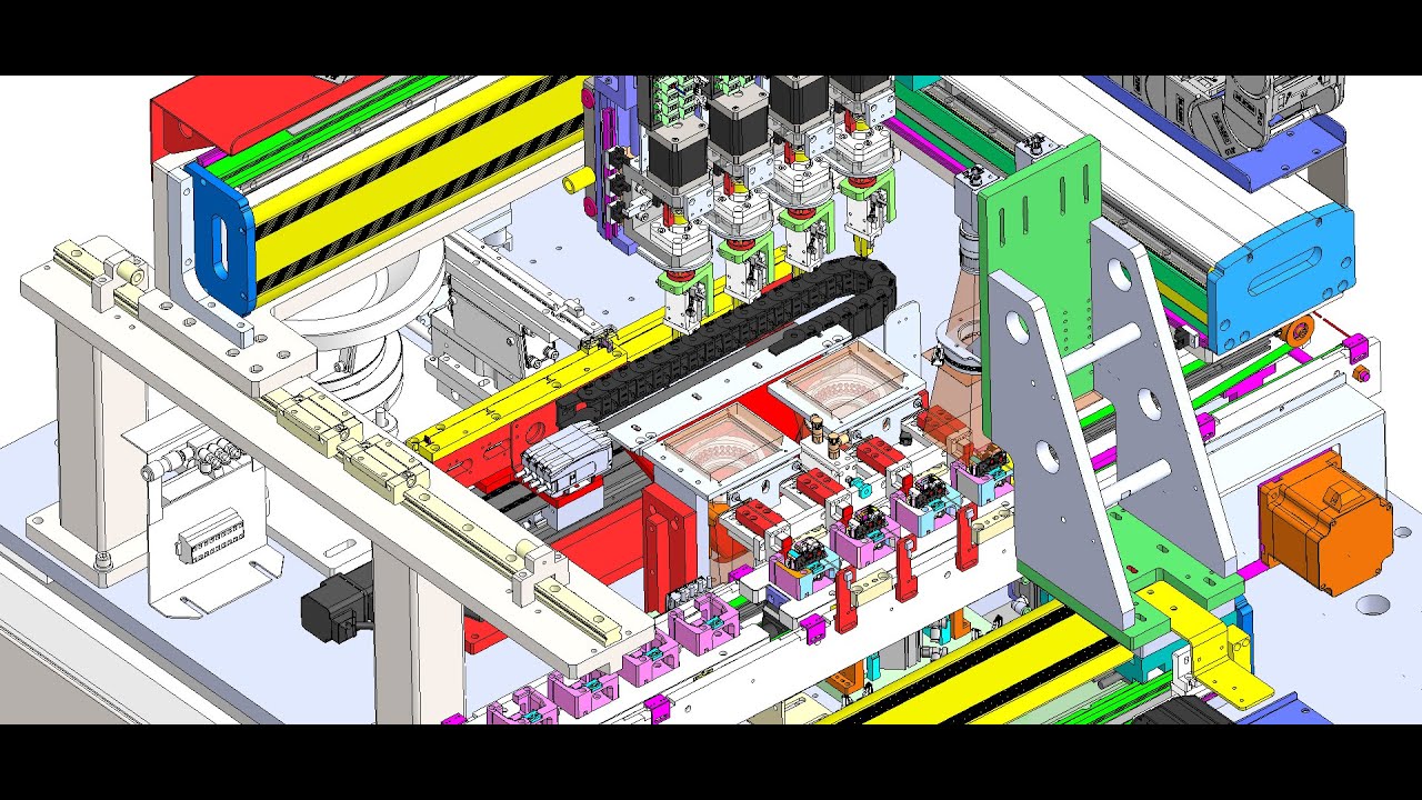 Plug automatic assembly device-industrial 3D model : machine-world.net p158 - YouTube