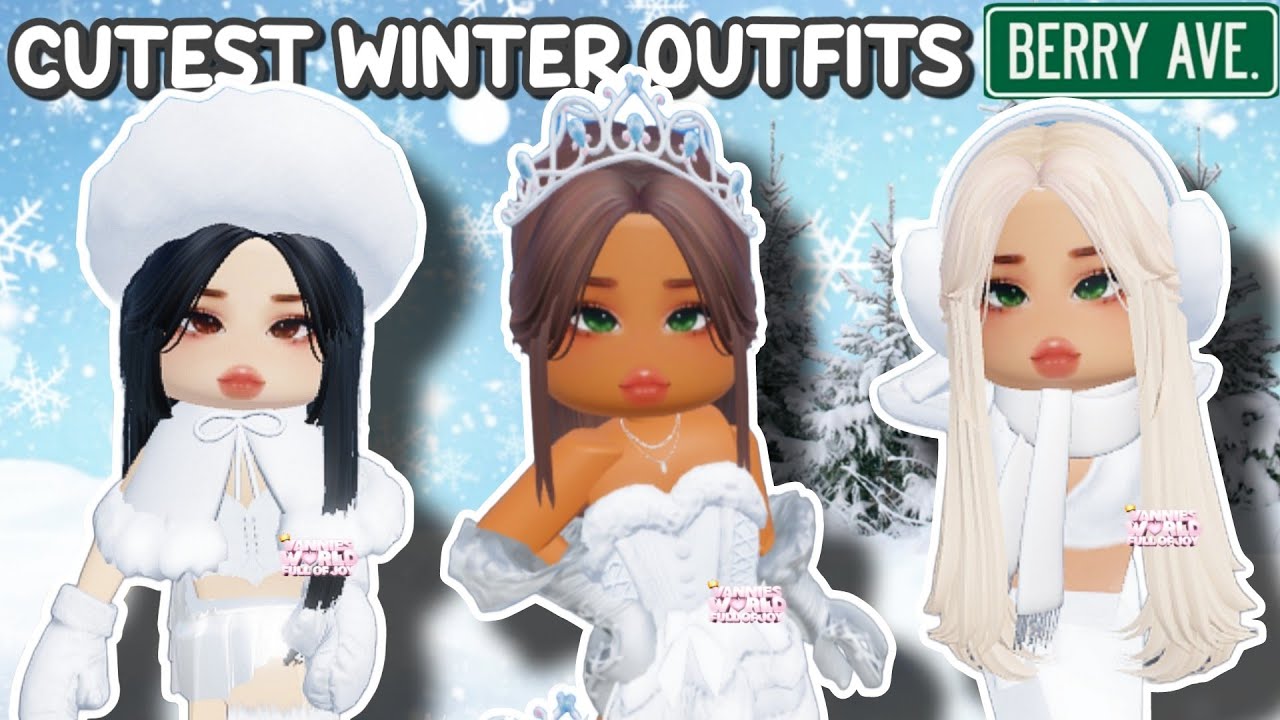 CUTEST WINTER VANILLA GIRL OUTFITS FOR BERRY AVENUE ️☃️ - YouTube