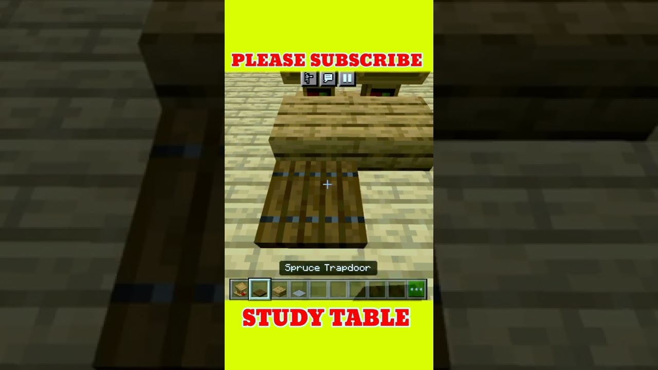 How To Make Study Table minecraft YouTube How To Make Study Table minecraft YouTube
