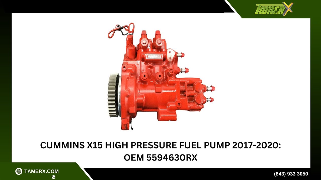 Cummins X15 High Pressure Fuel Pump 2017-2020: OEM 5594630RX - YouTube