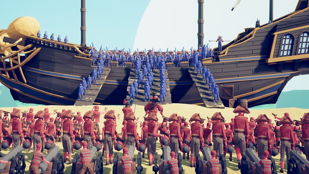Pirate Faction Vs Armies Totally Accurate Battle Simulator Tabs Youtube