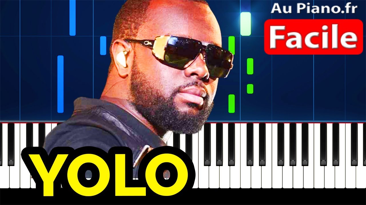 GIMS YOLO - Piano Cover Tutorial Instrumental Karaoké Lyrics - YouTube ...