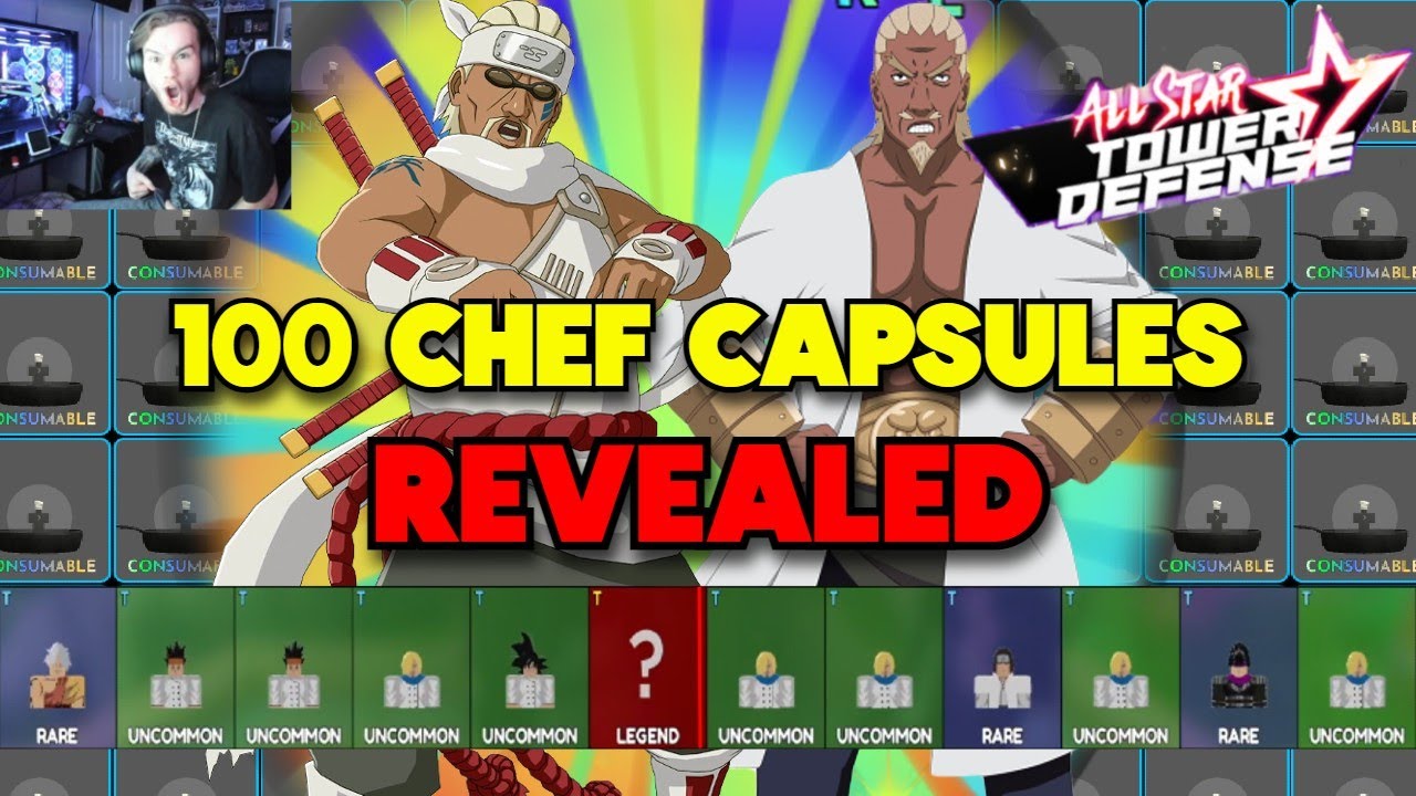 [ASTD] I OPENED 100 CHEF CAPSULES - All Star Tower Defense - Roblox ...