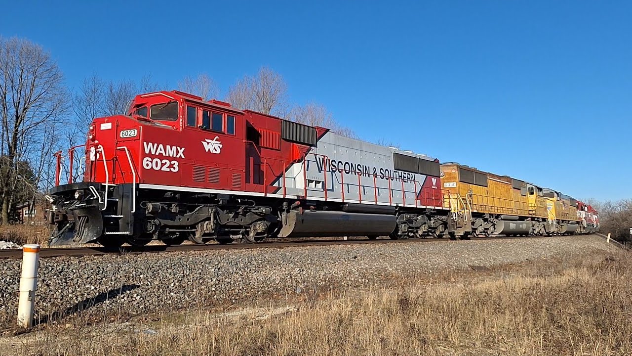 6023 Leads A Military Train! - YouTube