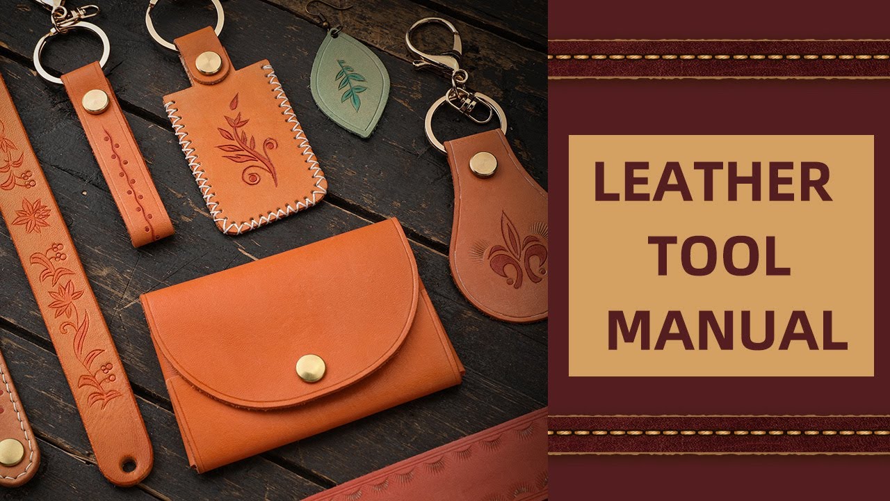 Leather Craft Kit 1 1-Introducing the basic tools - YouTube