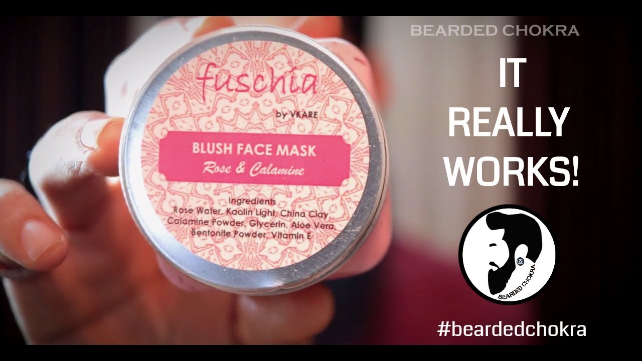 FUSCHIA Blush Face Mask - Rose & Calamine Review [special offer] - YouTube