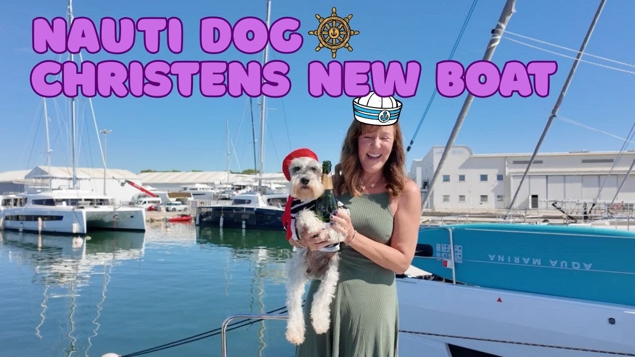 Nauti Dog Christens New Boat - YouTube