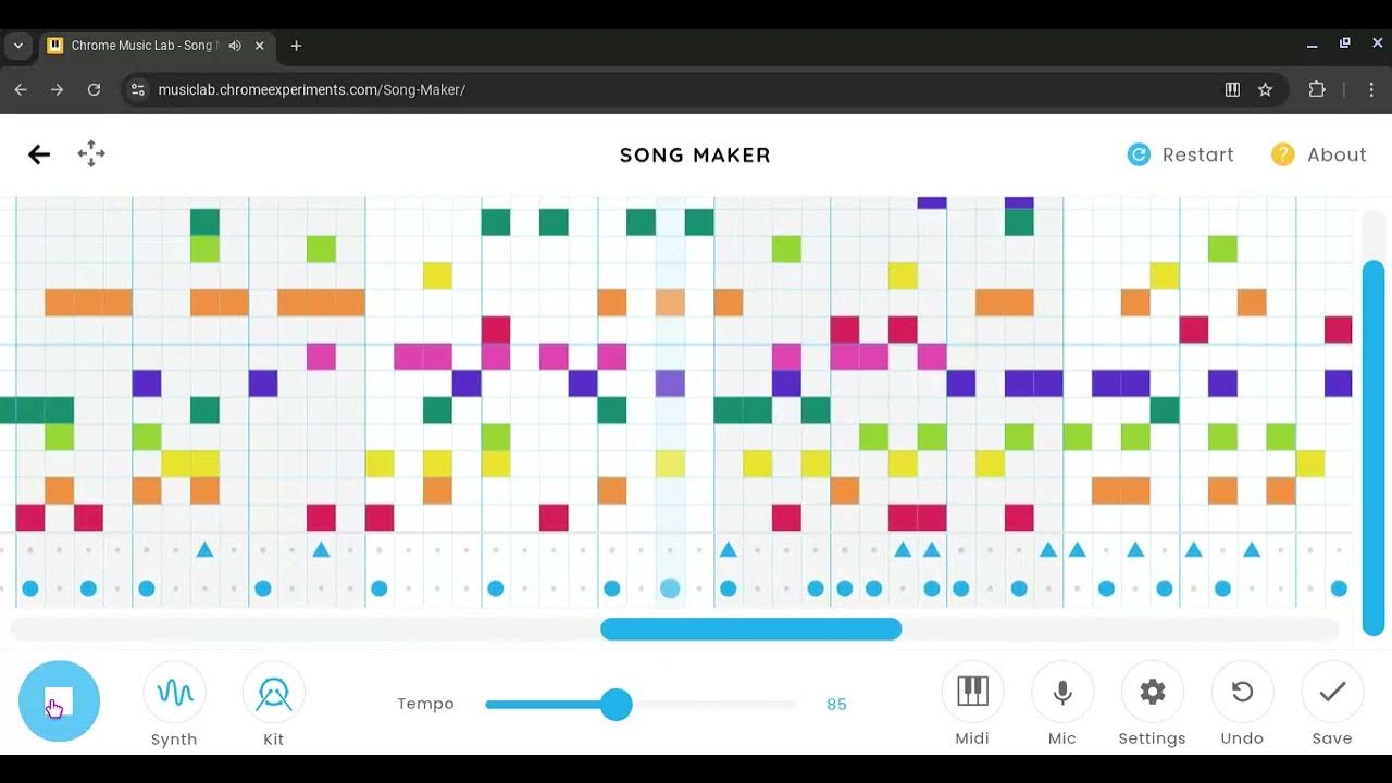 A song I made using Chrome music lab... I tried my best - YouTube