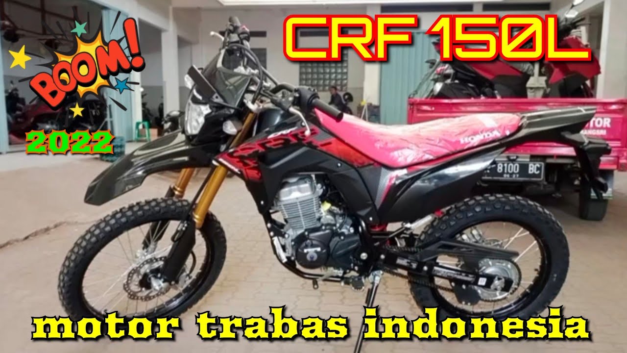 HONDA CRF 150L terbaru 2022 || warna hitam semakin sangar - YouTube