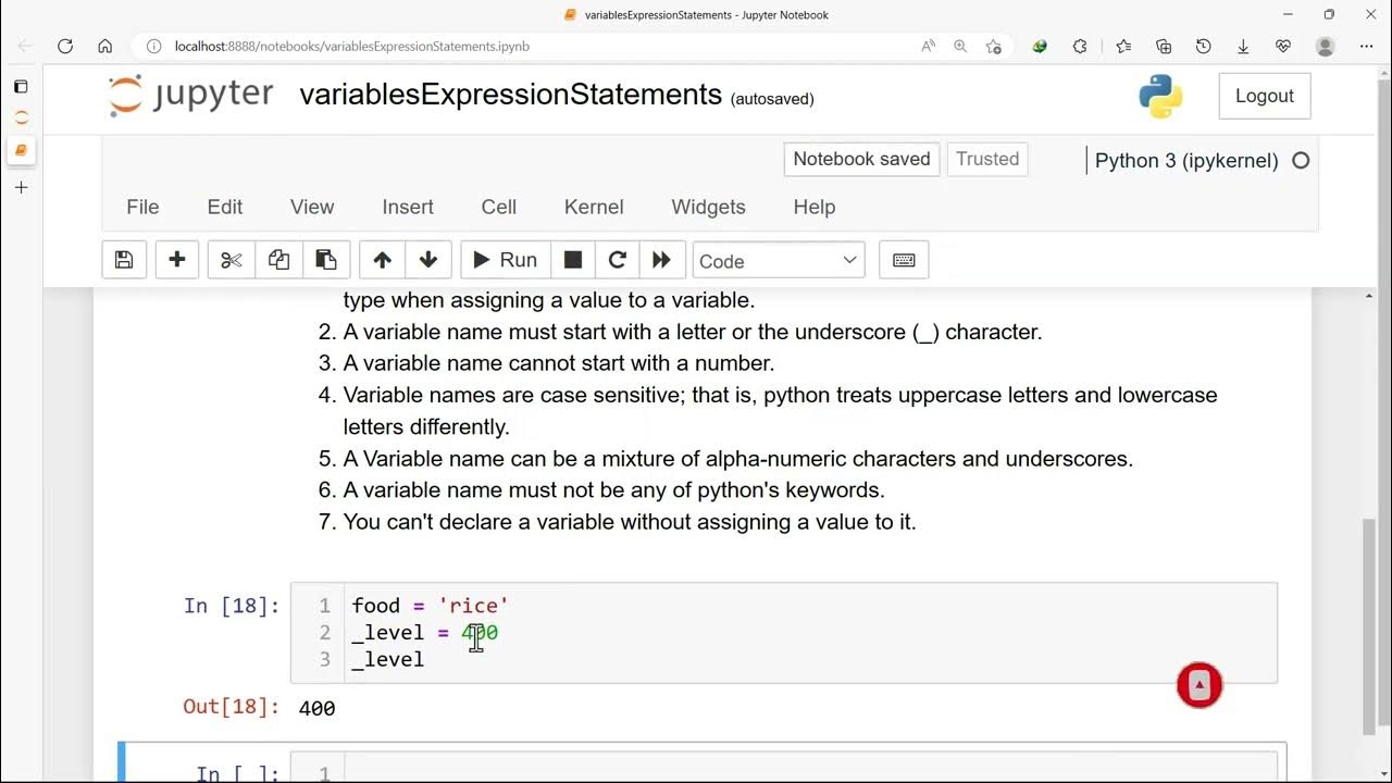 1.5 Variables, Expressions and Statements 2 - YouTube