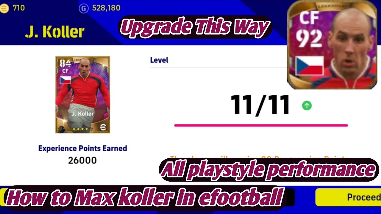 How to Max koller iconic moment in efootball 2023! how to train koller ...