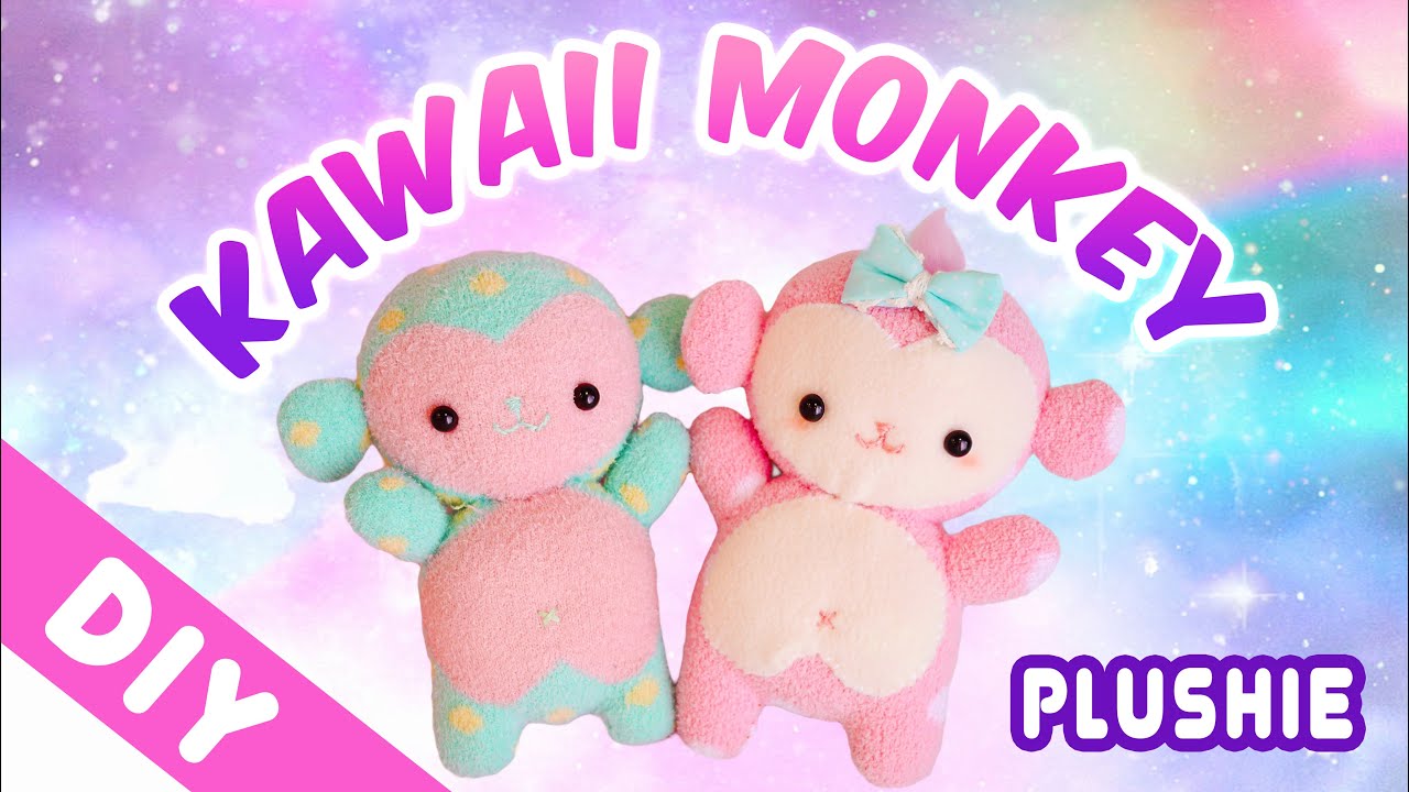 DIY Monkey Sock Plushie Tutorial - FREE PATTERN - YouTube