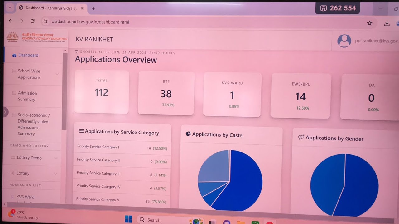Class 1 Online Lottery PM SHRI KV Ranikhet - YouTube